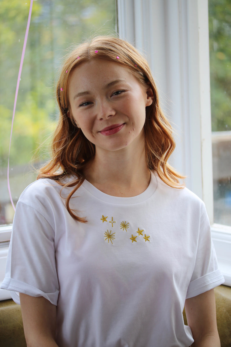 Constellation embroidered T-Shirt – Emma Warren ltd